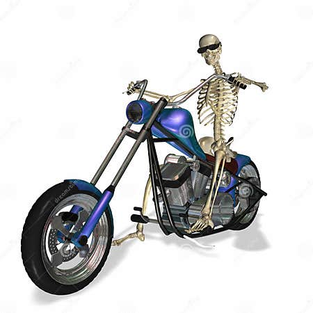 Skeleton Chopper 2 stock illustration. Illustration of october - 1970391