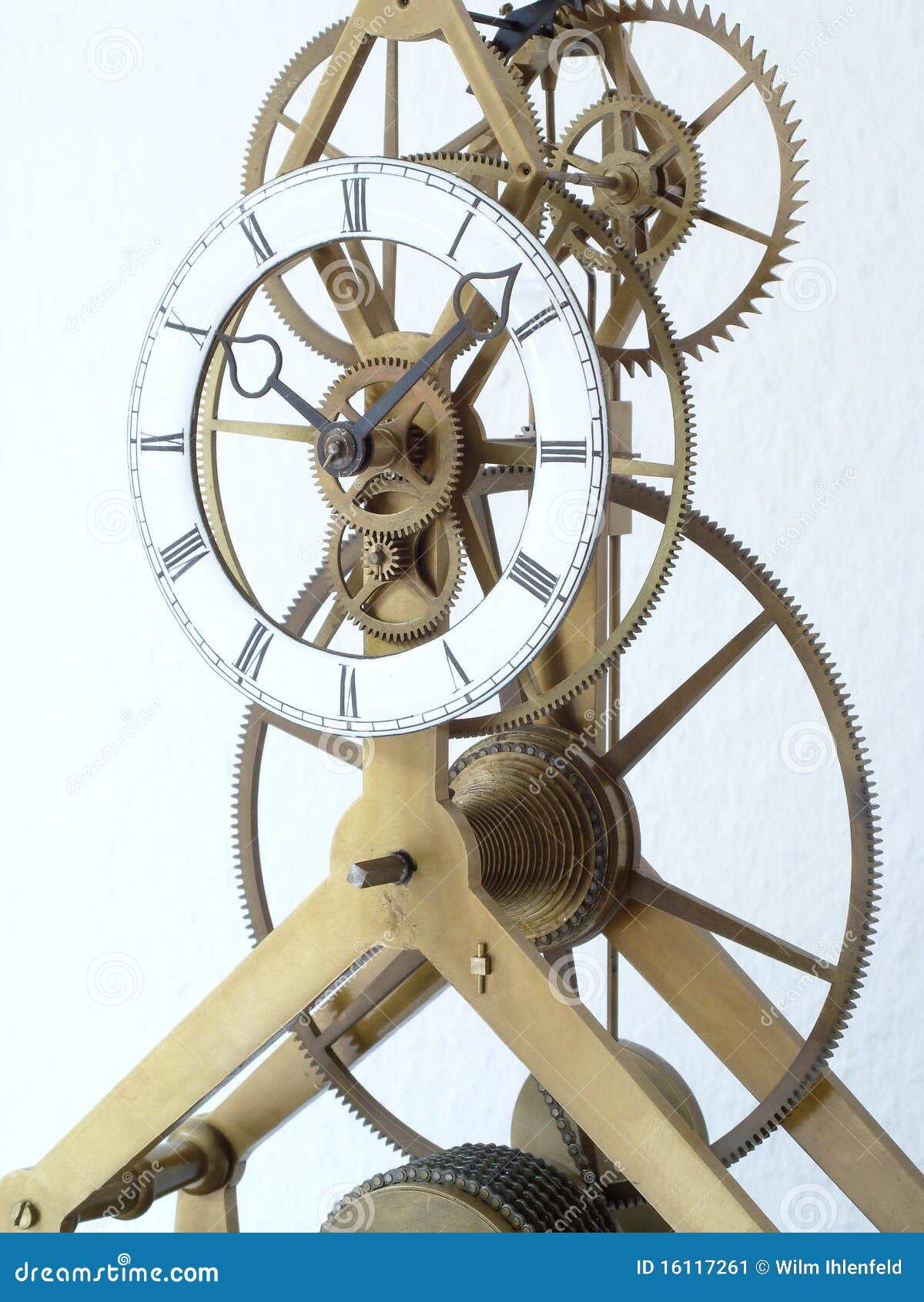 Skeleton clock detail stock image. Image of design, fading - 16117261