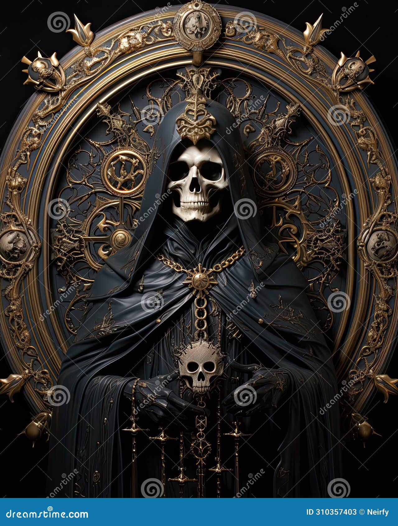 Skeleton the Deathless Creature of Undead King Stock Image - Image of ...