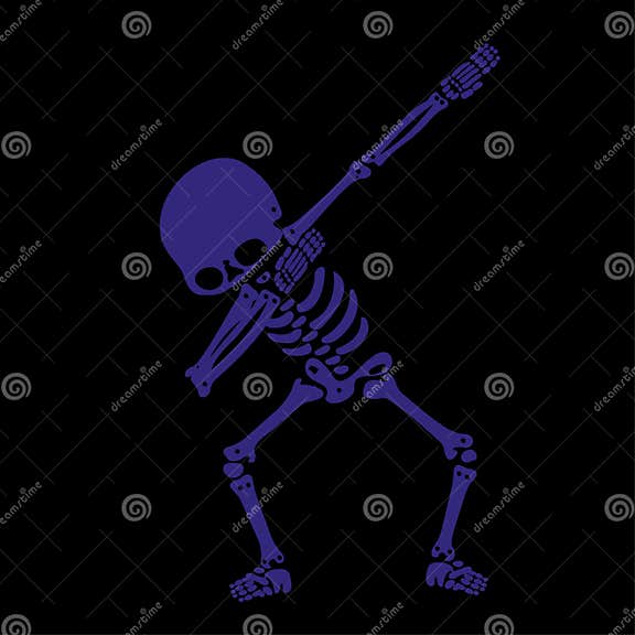 Skeleton dab stock illustration. Illustration of commedy - 213756195