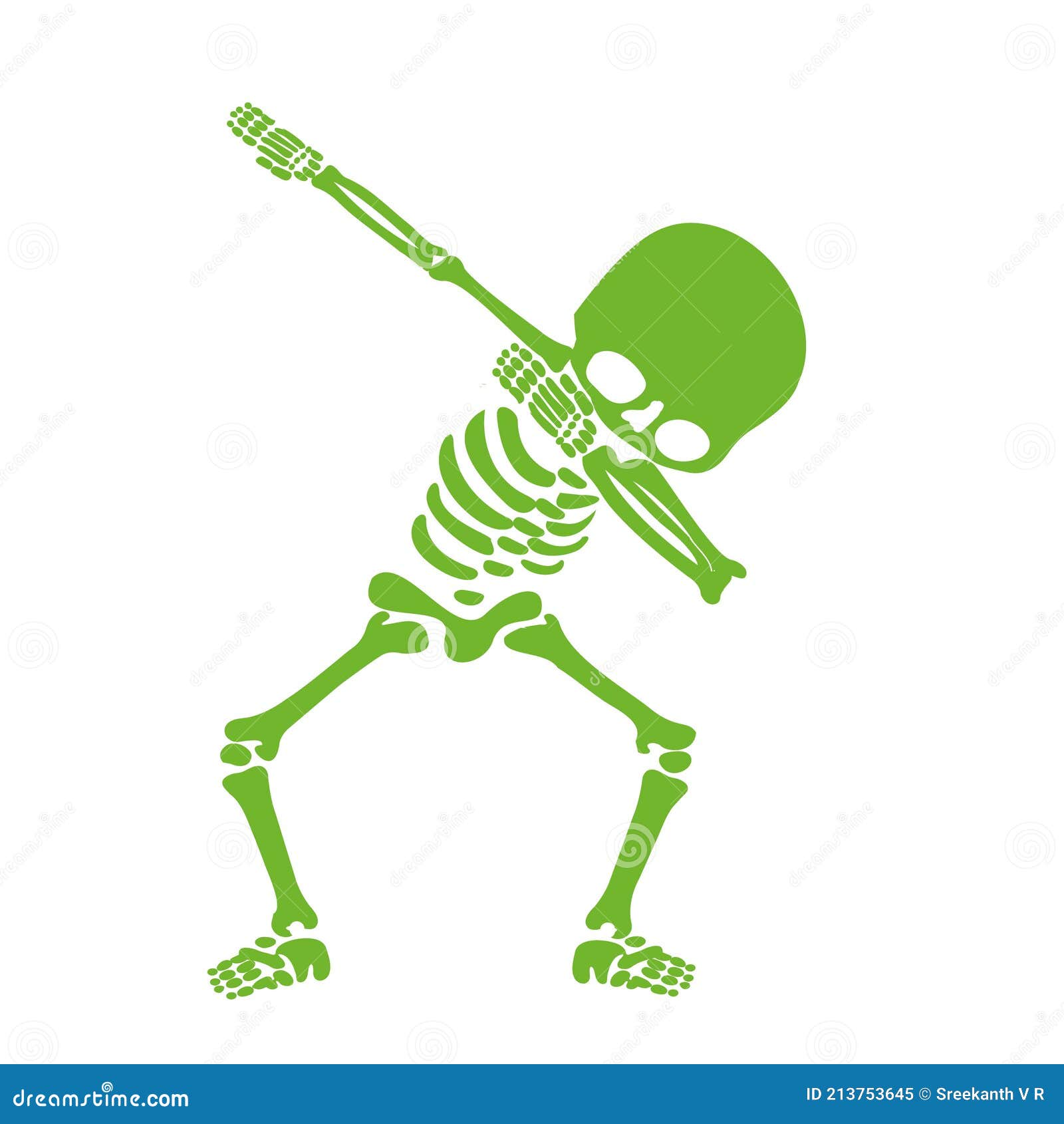 Skeleton dab stock illustration. Illustration of dabbing - 213753645