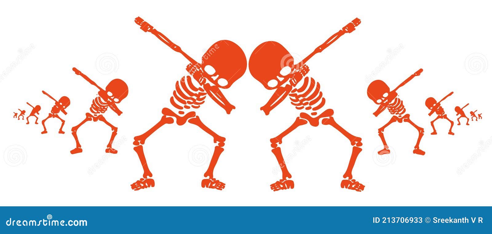 Skeleton Dab,Skeleton Dabbing, a Group of Skeletons Doing Dab or Group ...