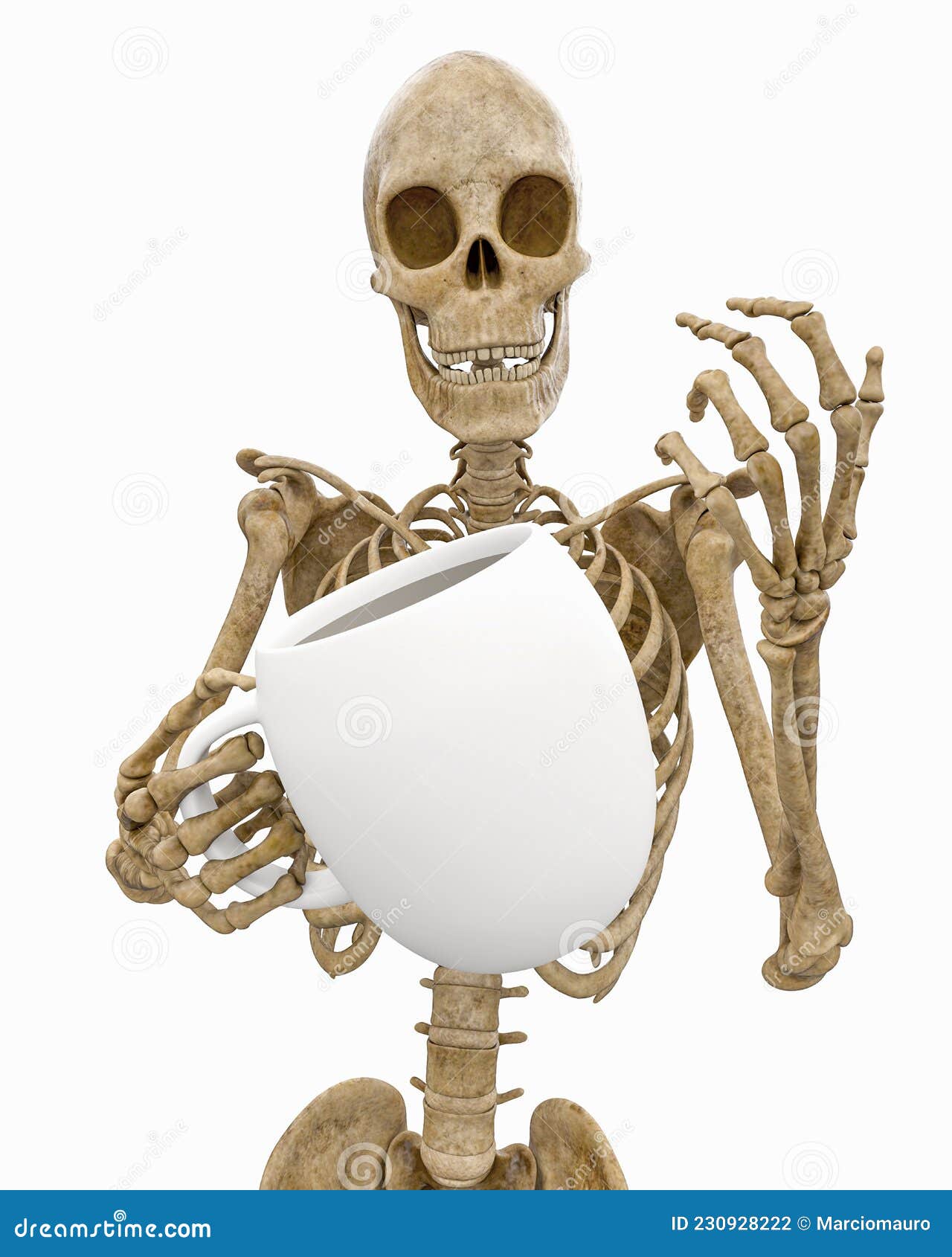 Skeleton Drinking Cocktail Stock Image | CartoonDealer.com #256632205