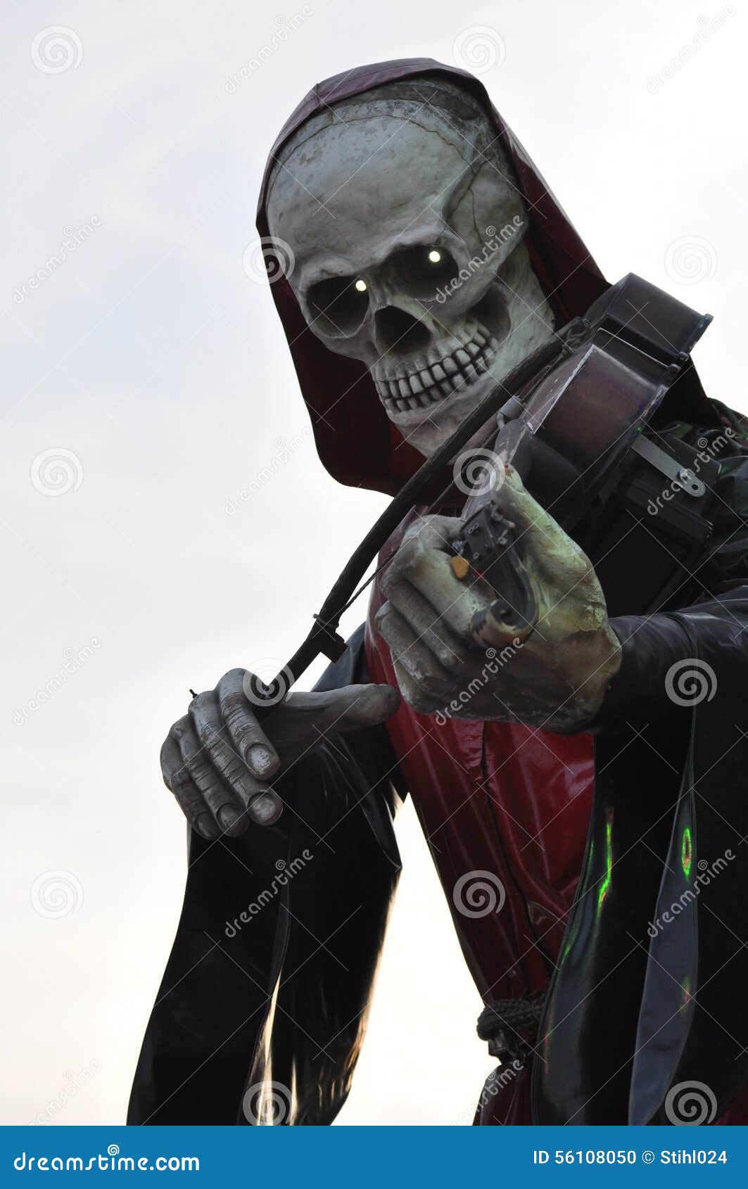 Skeleton fiddler death stock photo. Image of light, long - 56108050