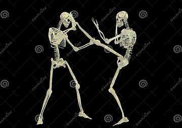 Skeleton fighting stock illustration. Illustration of karate - 13168951
