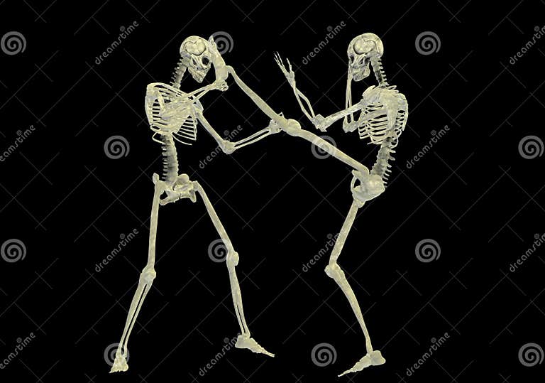 Skeleton fighting stock illustration. Illustration of karate - 13168951