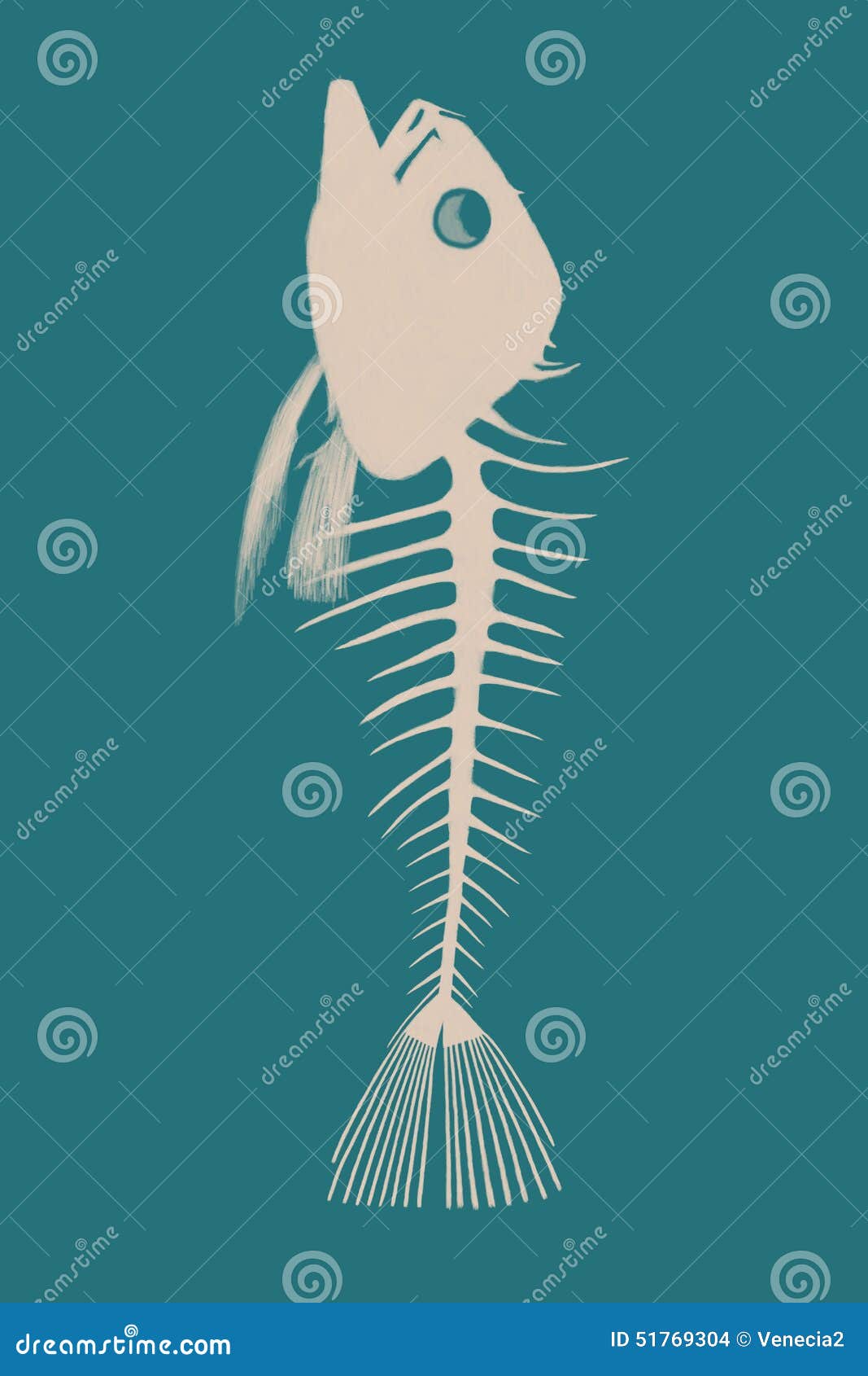 Skeleton Fish, Stock Image | CartoonDealer.com #42482893