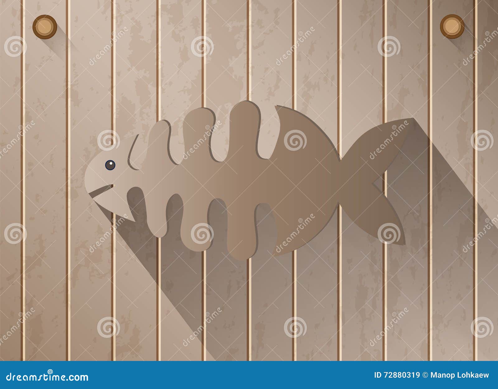 Sea Fish Shadow Cartoon Vector | CartoonDealer.com #45126727