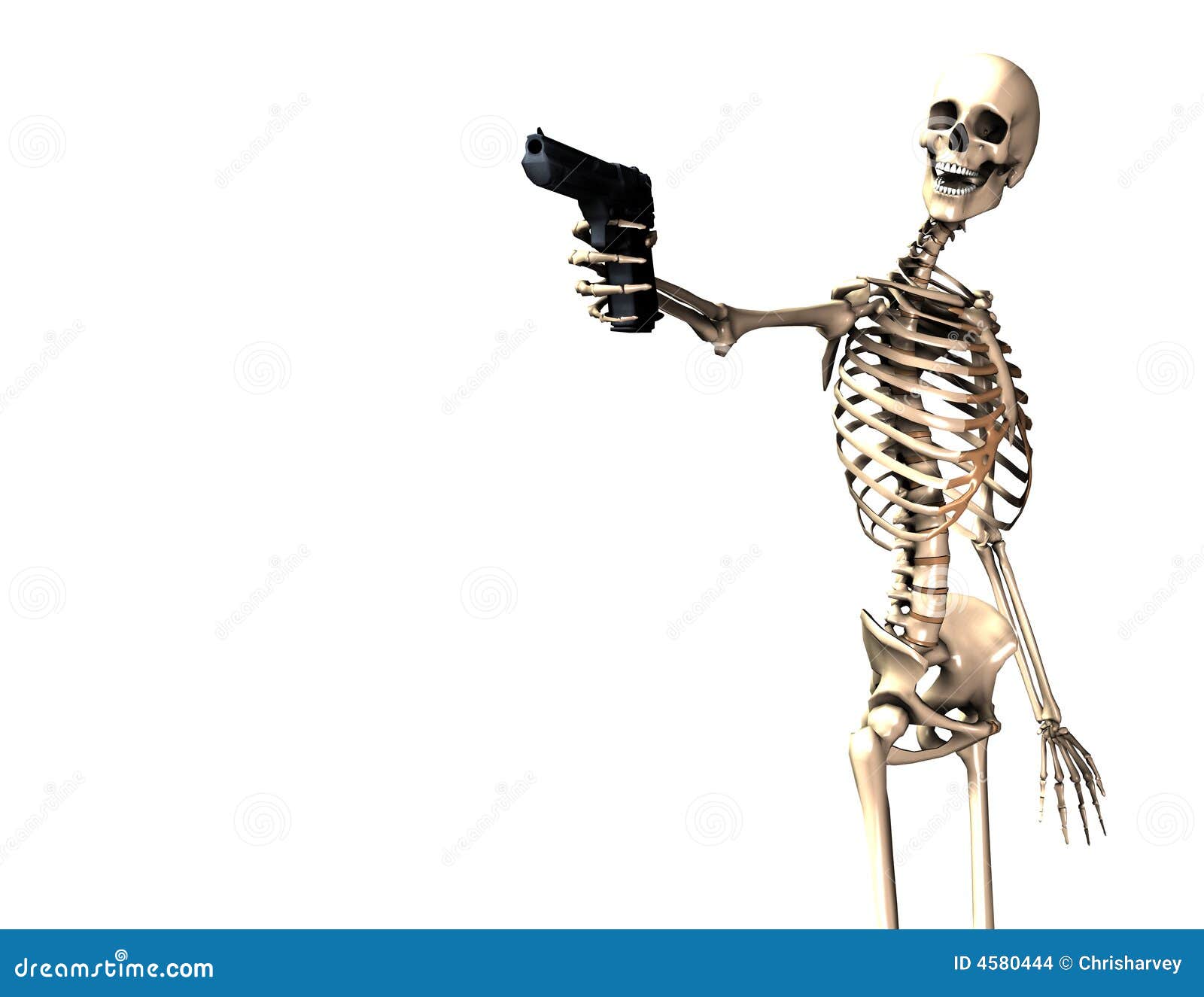 Skeleton And Gun 9 Picture. Image: 4580444