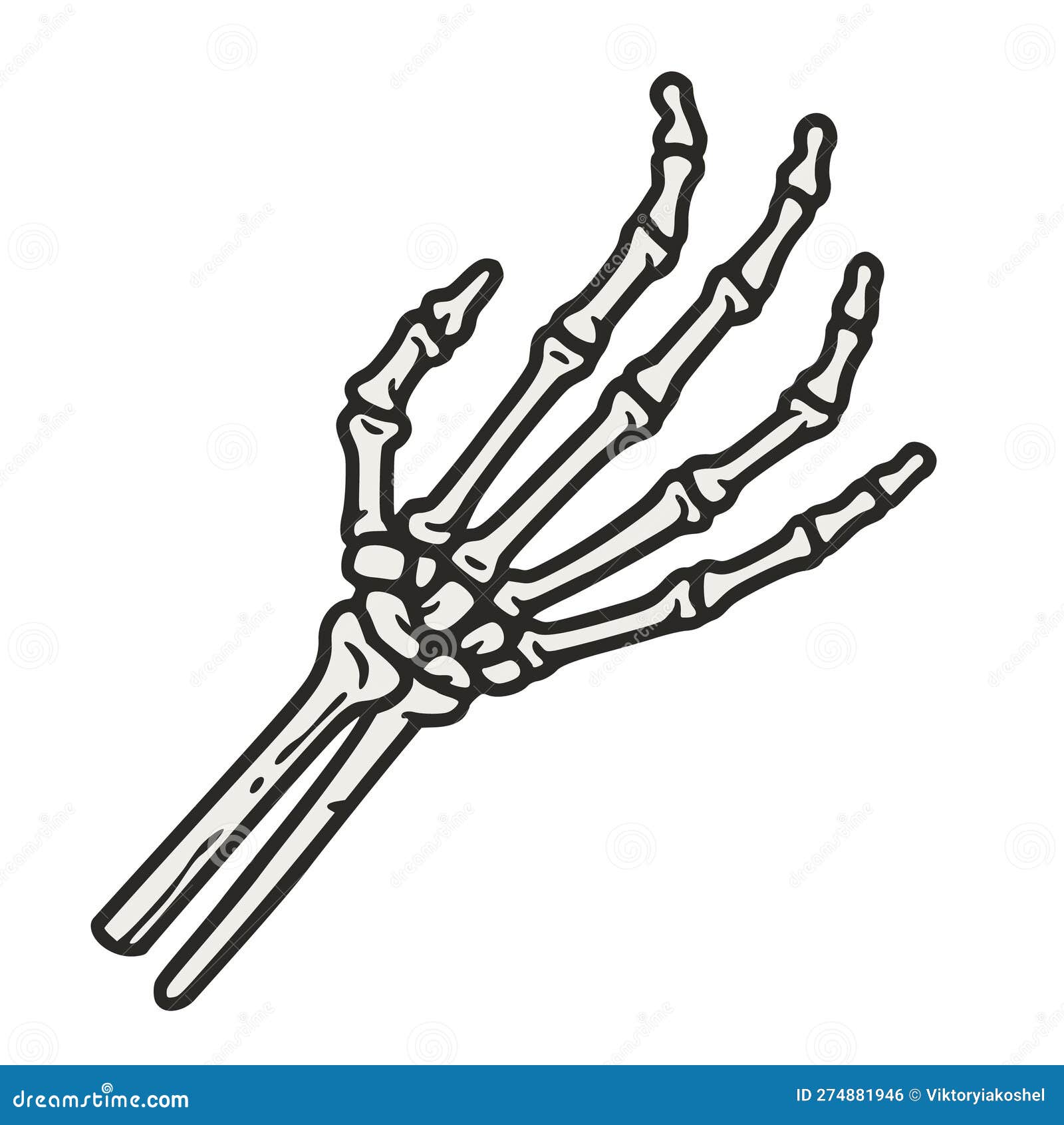Skeleton Hand Tattoo Drawings