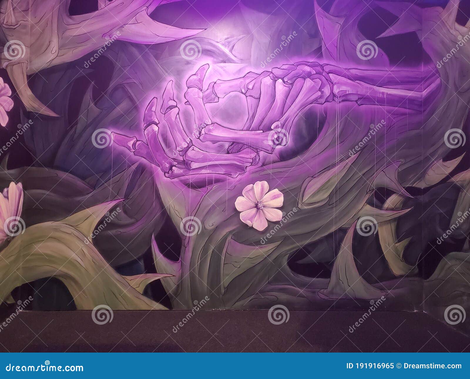 Skeleton Hand In Thorn Bush Editorial Photo | CartoonDealer.com #191916965