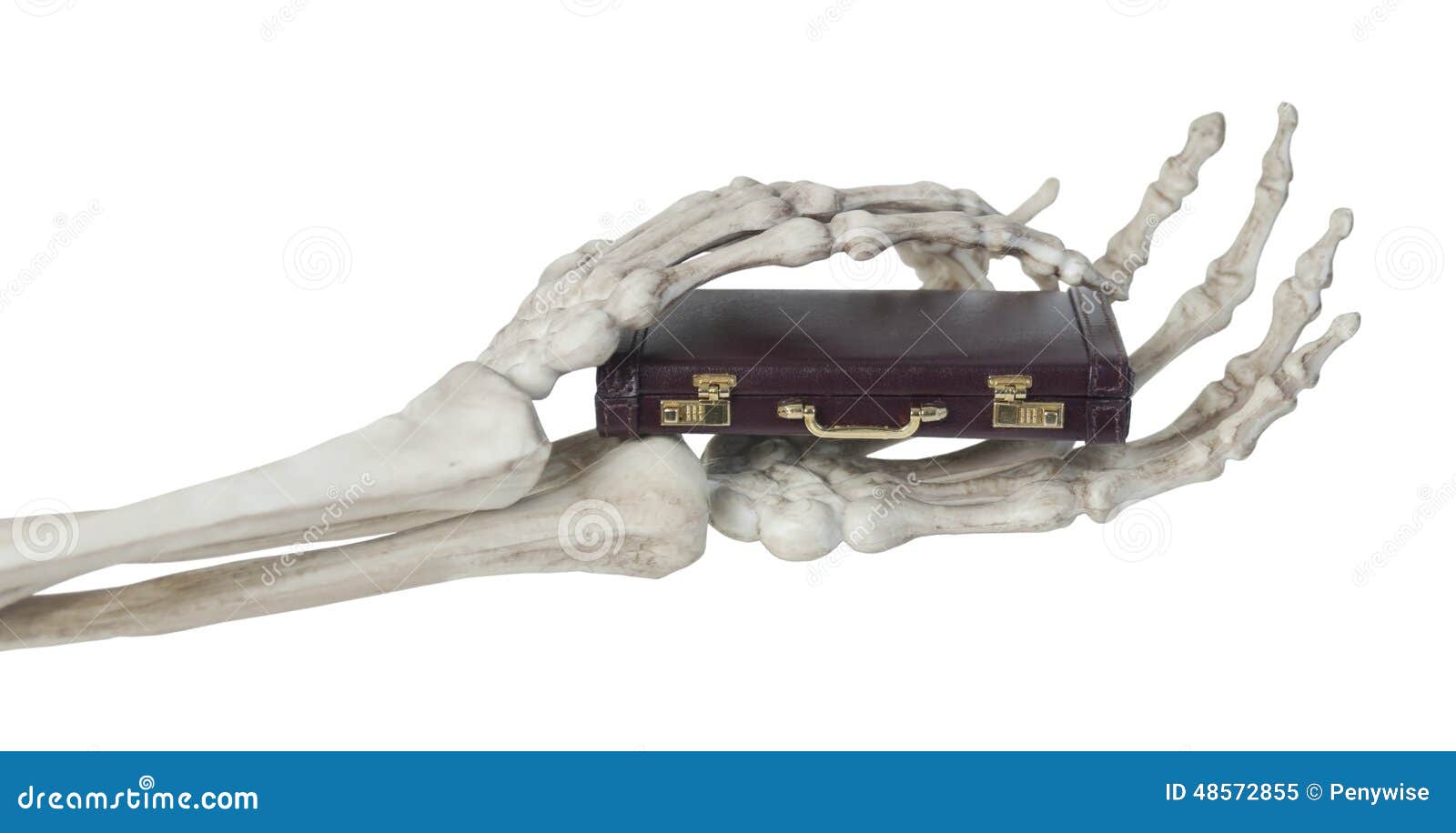 Skeleton Hands Drill With Hand Brace In Skull Royalty-Free Stock Image ...