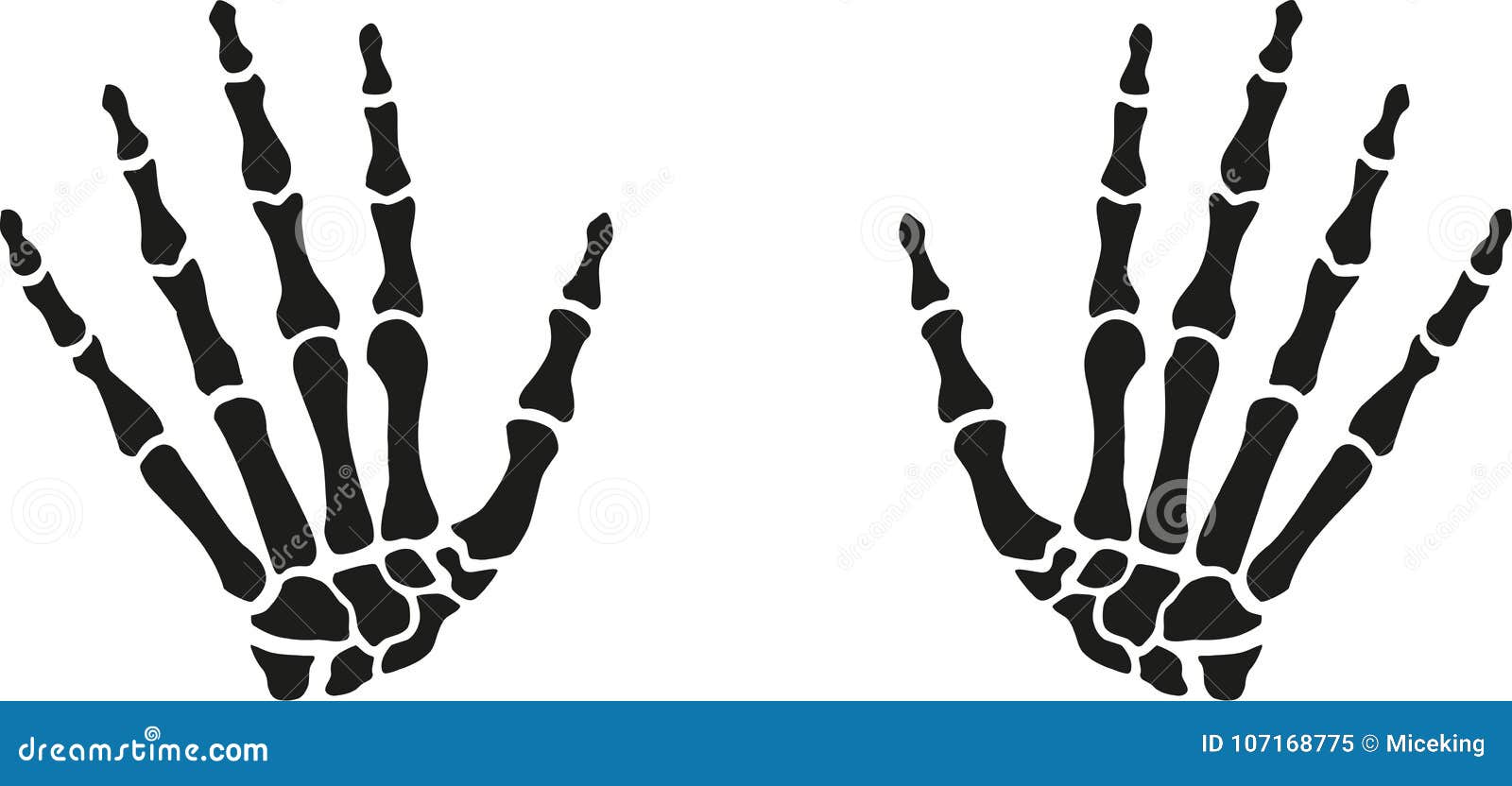Skeleton hands vector stock vector. Illustration of hand - 107168775
