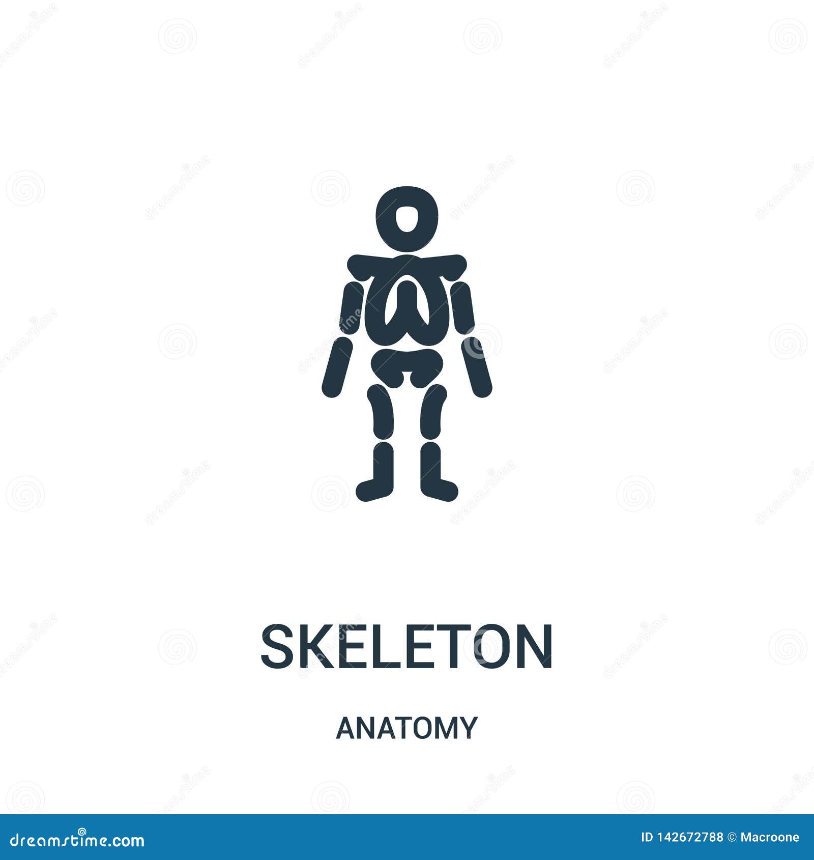 Skeleton. Icon On White Background Vector Illustration | CartoonDealer ...