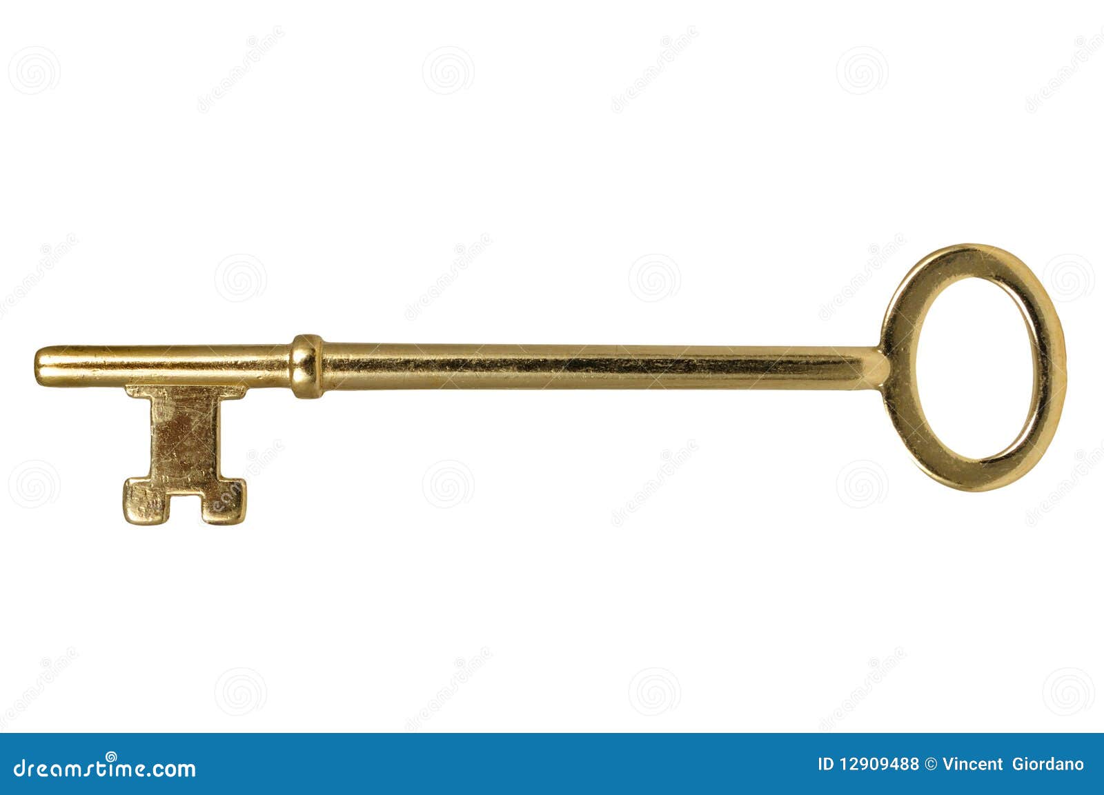 Skeleton key stock photo. Image of oxidized, gold, worn - 12909488