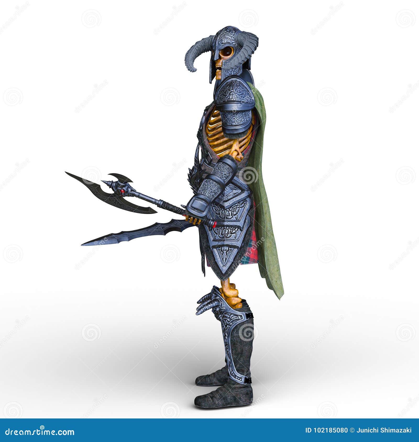 Skeleton knight stock illustration. Illustration of warrior - 102185080