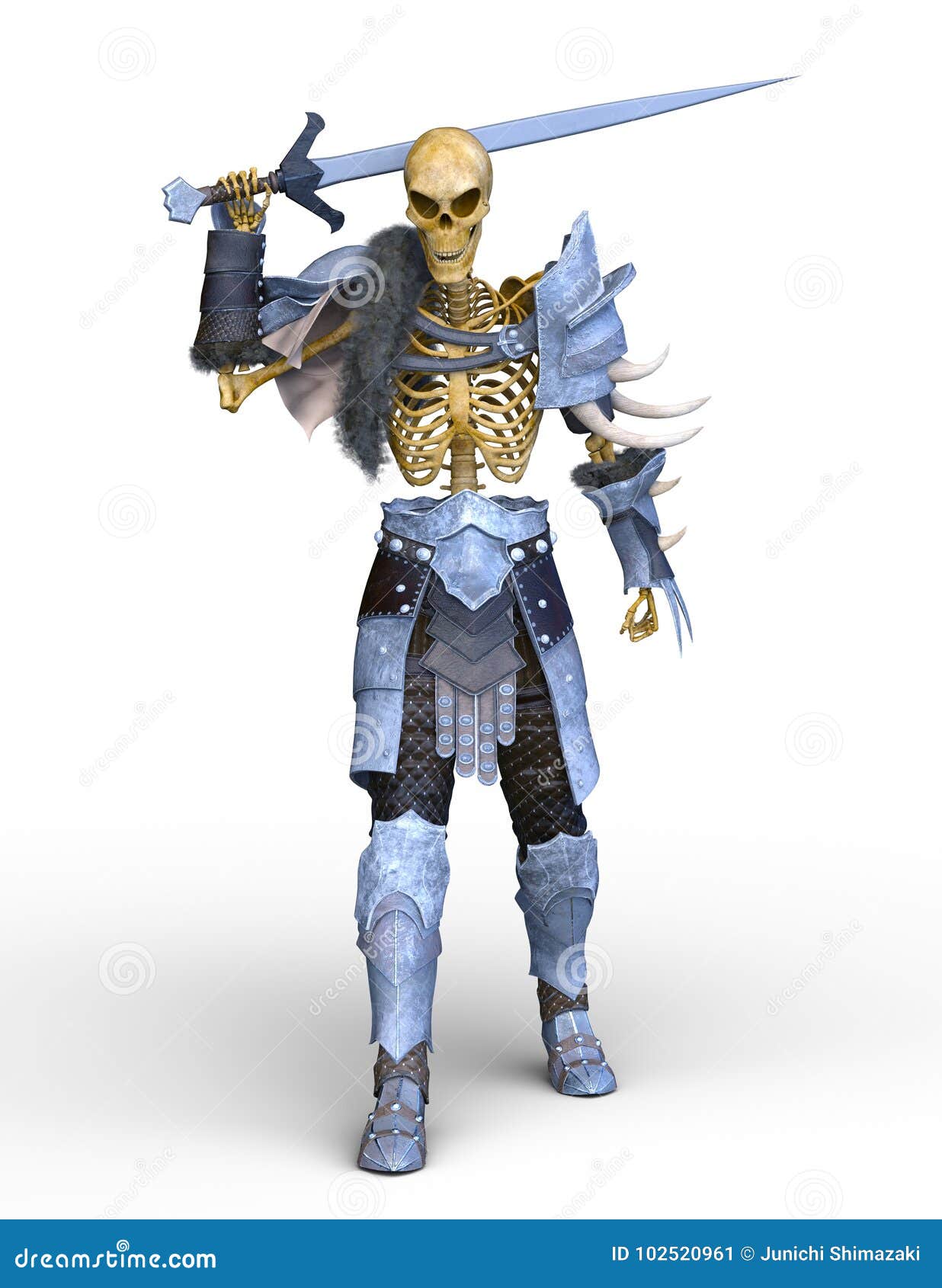 Skeleton Knight Character Sprites Vector Illustration | CartoonDealer ...