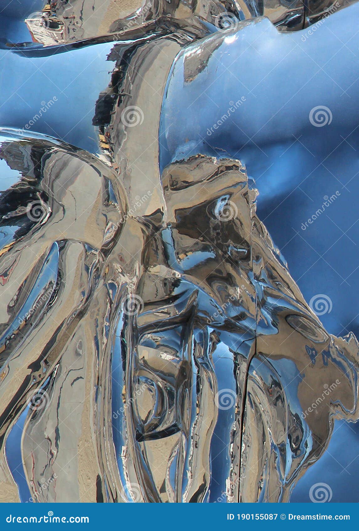 Liquid skeleton stock image. Image of head, noface, blue - 190155087