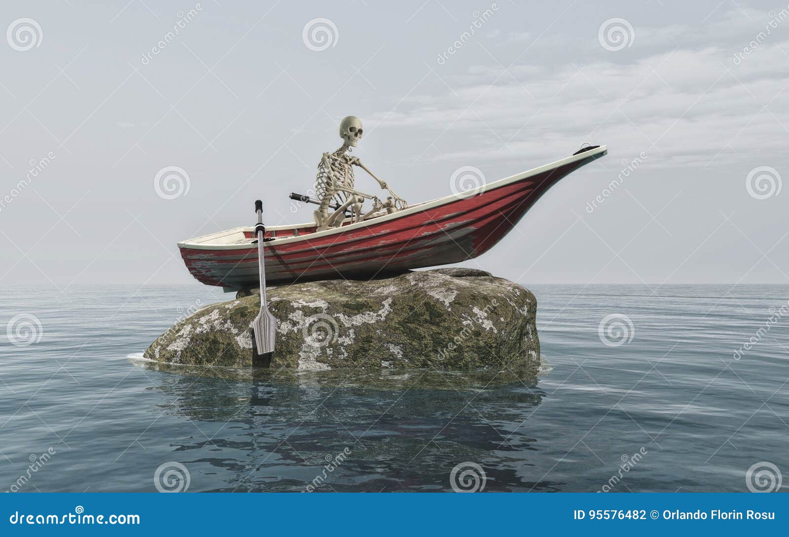 The skeleton of a man stock illustration. Illustration of water - 95576482