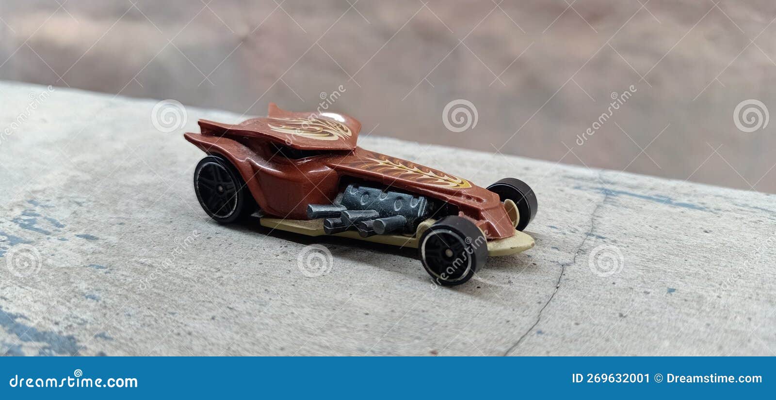 Skeleton Monster Car Ready To Go on the Road Stock Image - Image of ...
