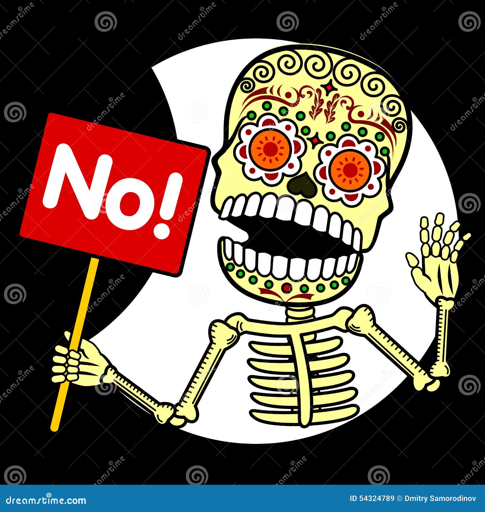 Skeleton No stock illustration. Illustration of mark - 54324789