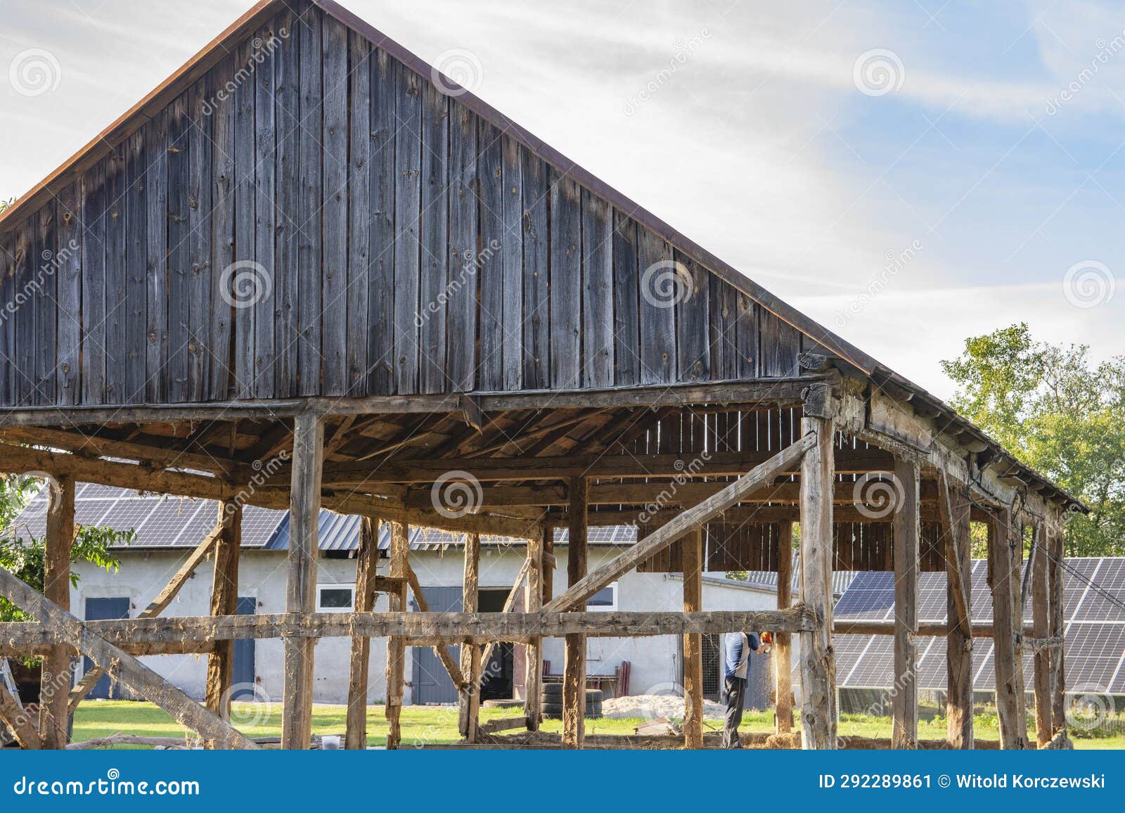 Skeleton Of A Barn In Tennessee Royalty-Free Stock Image ...