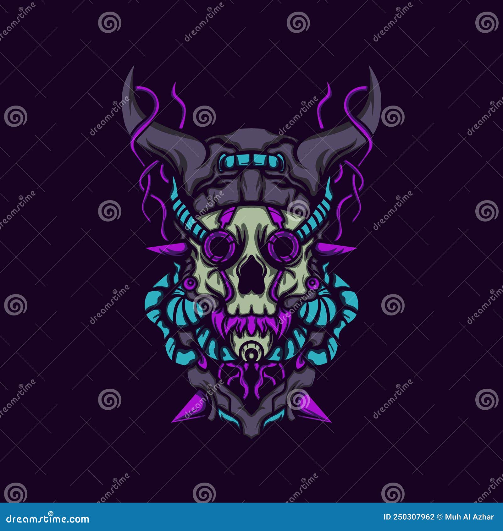 Skeleton Poison Illustration Stock Illustration - Illustration of mask ...