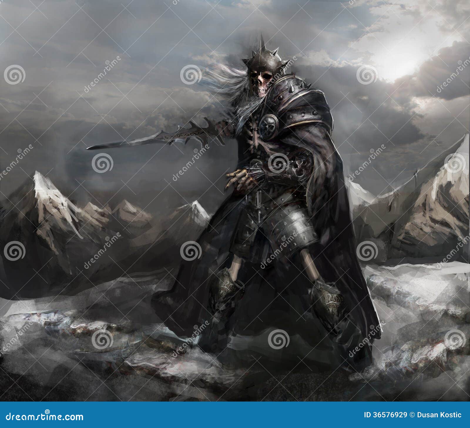 Skeleton Ritter stock abbildung. Illustration von zorn - 36576929