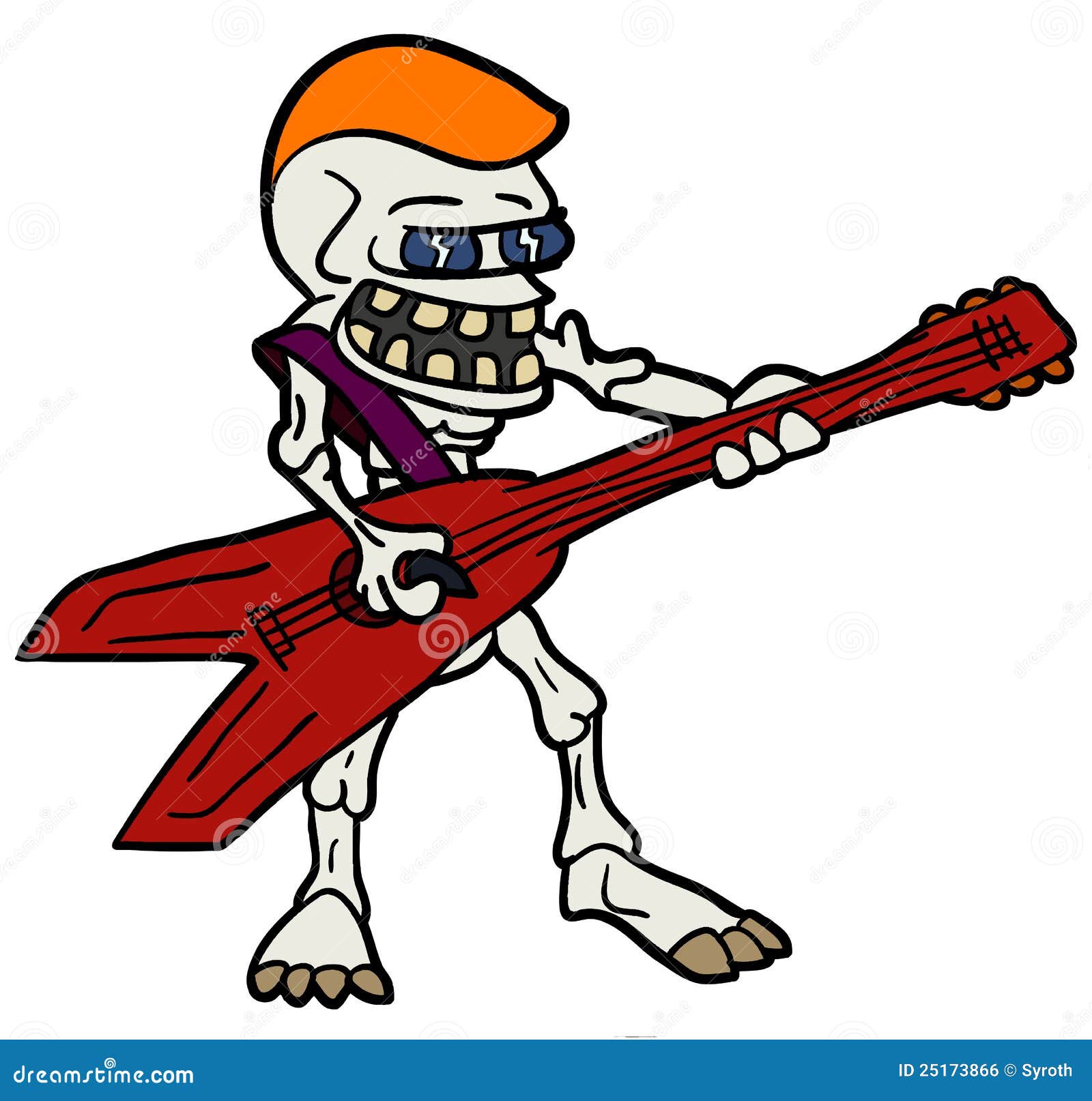 Skeleton Rocker stock illustration. Illustration of metal - 25173866
