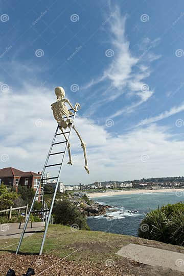 Skeleton Sculpture by the Sea Bondi Beach Editorial Stock Photo - Image ...