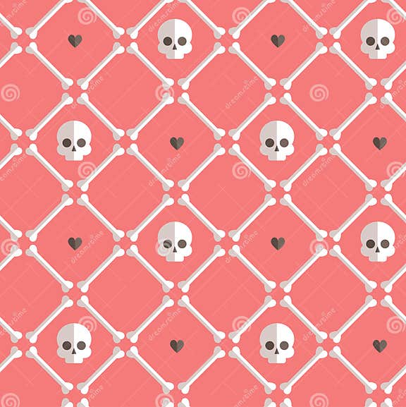 Skeleton Seamless Flat Pattern Stock Vector - Illustration of human ...
