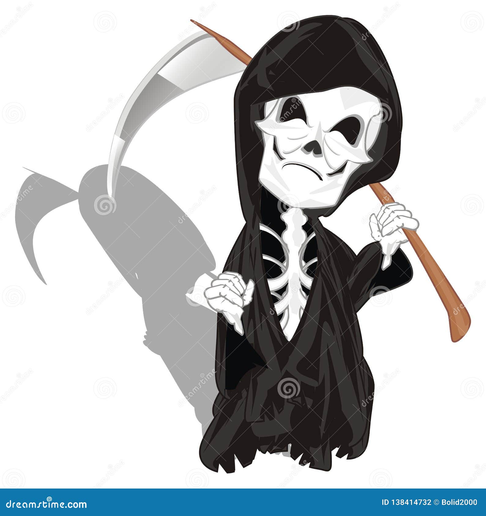Skeleton with shadow stock illustration. Illustration of satan - 138414732