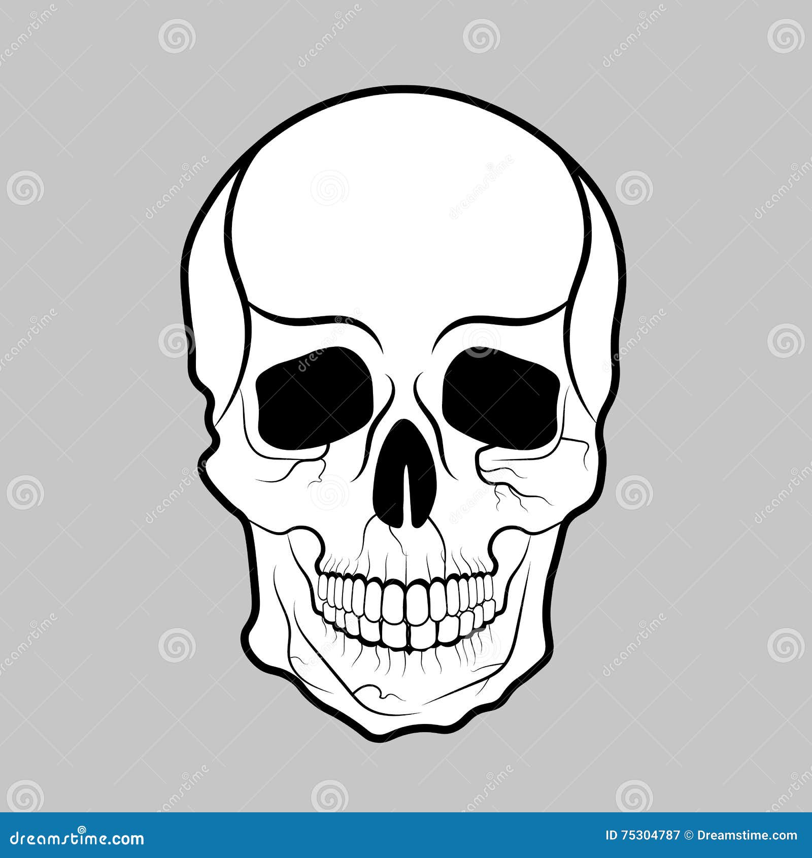 Smiling Skull Skeleton Smiley Face. Smiley Dripping From The Skull ... Smiling Skull Skeleton Smiley Face. Smiley Dripping From The Skull ...