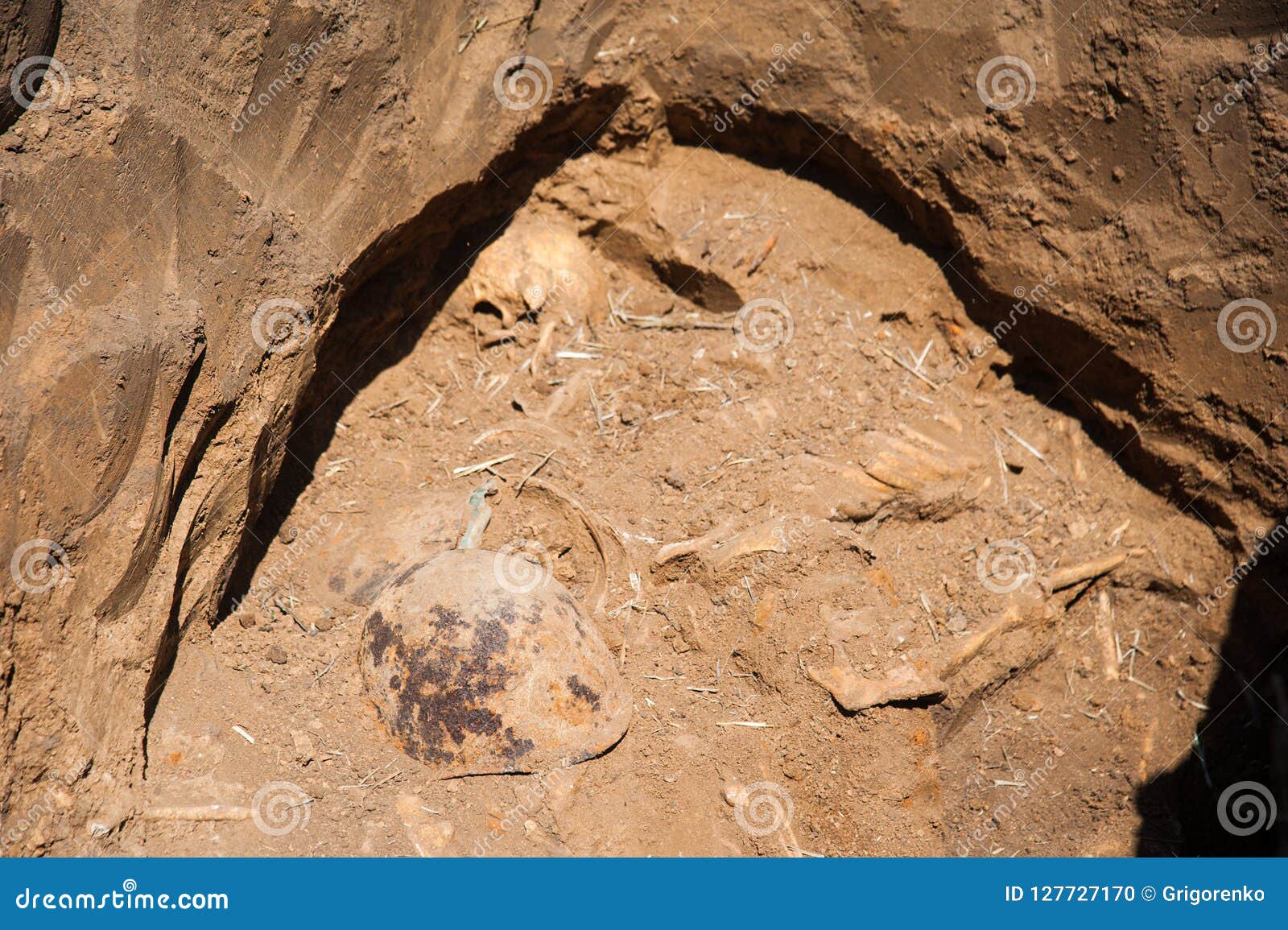 Skeleton Soldier of the Second World War Stock Photo - Image of human ...