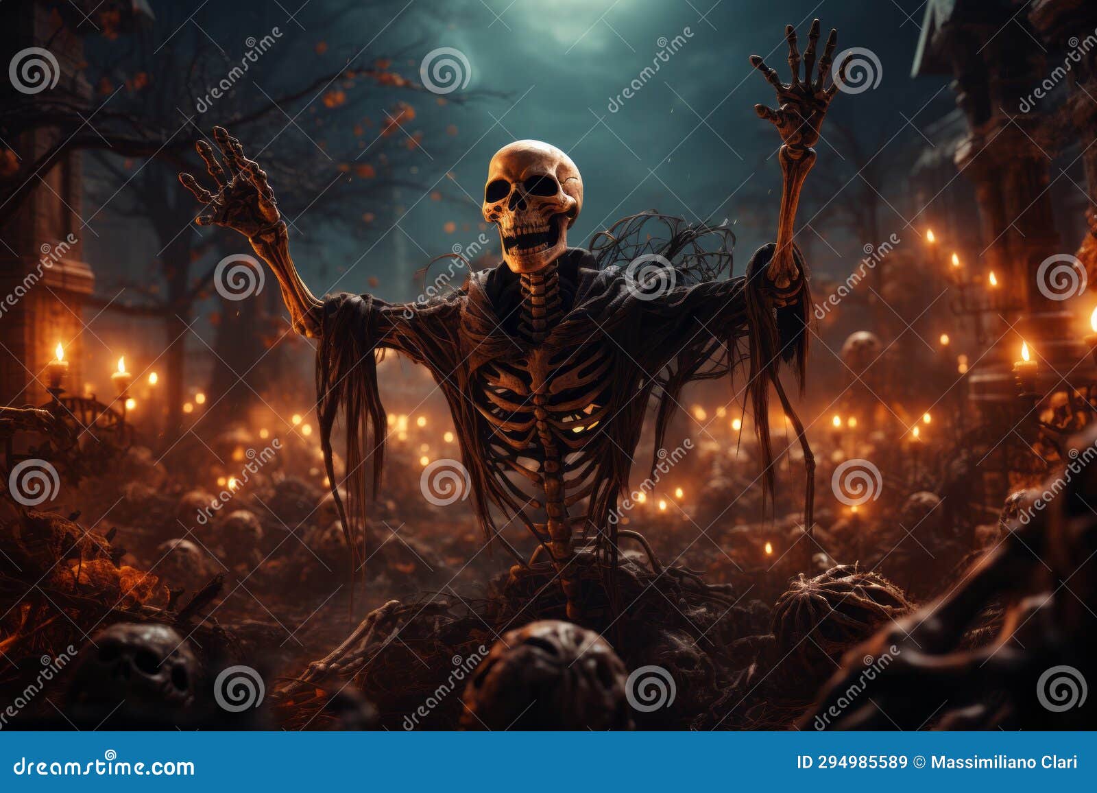 Arms Skeleton Human Front View. Set Of Hands, Forearms, Humerus, Ulna ...