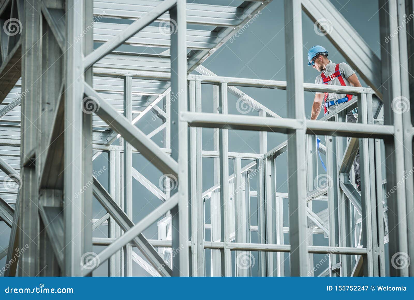 Steel Building Structure Frame. Royalty-Free Stock Photo ...