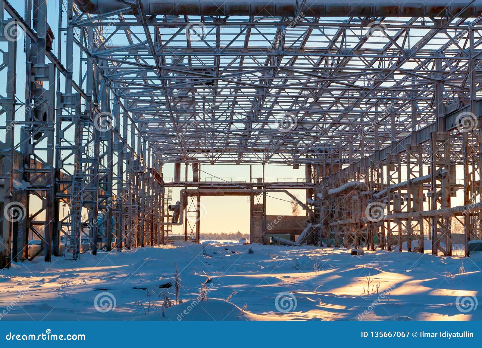 The Skeleton of the Steel Structure of Unfinished Construction Stock ...