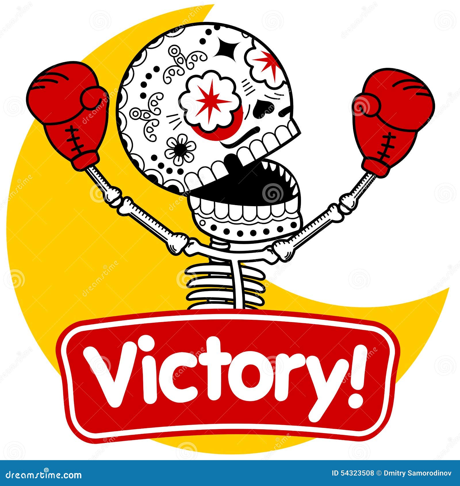 Skeleton V stock photo. Image of boxer, cheering, competitive - 54323508