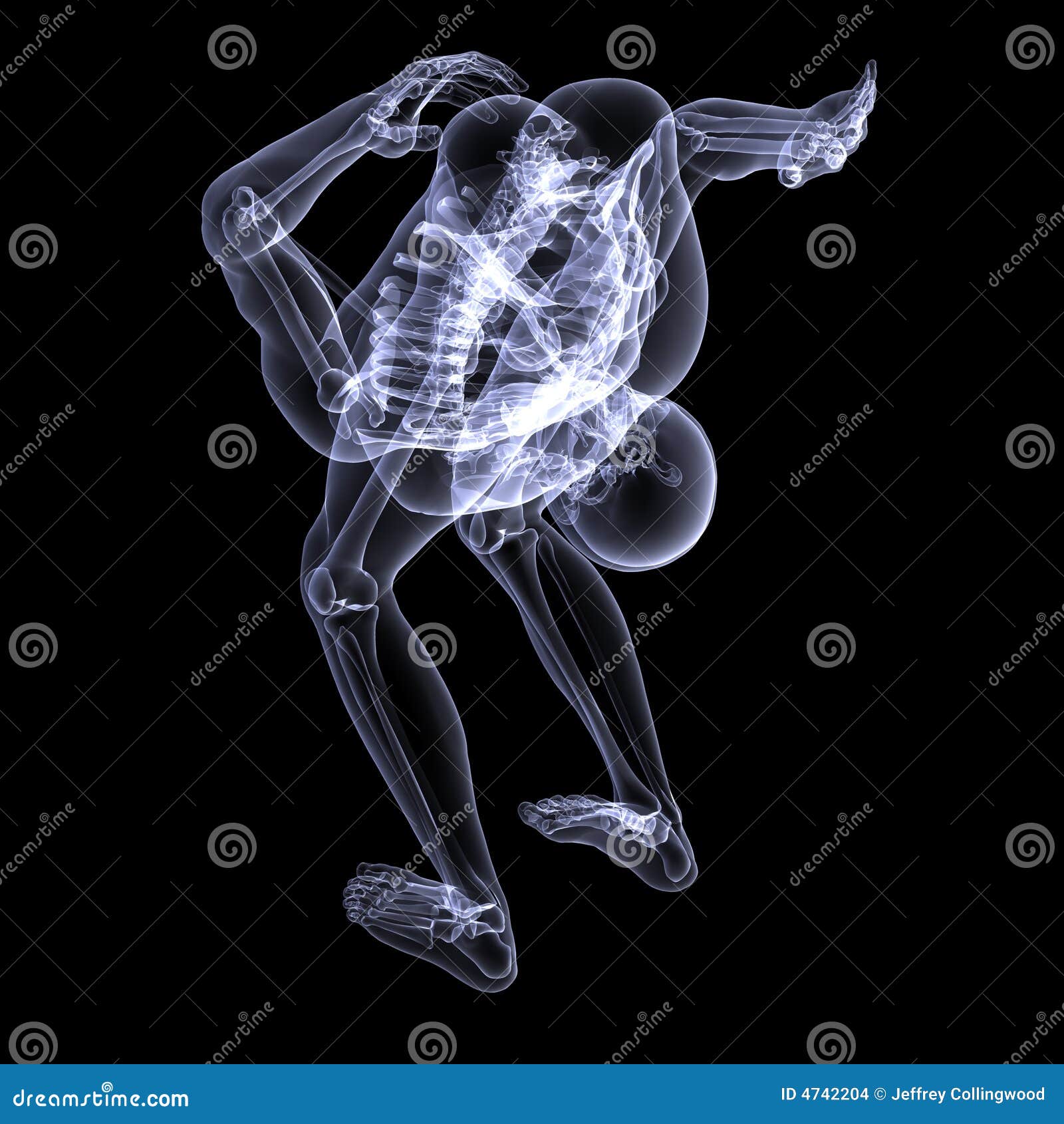 Skeleton X-Ray - Kiss Goodbye Stock Photography | CartoonDealer.com ...