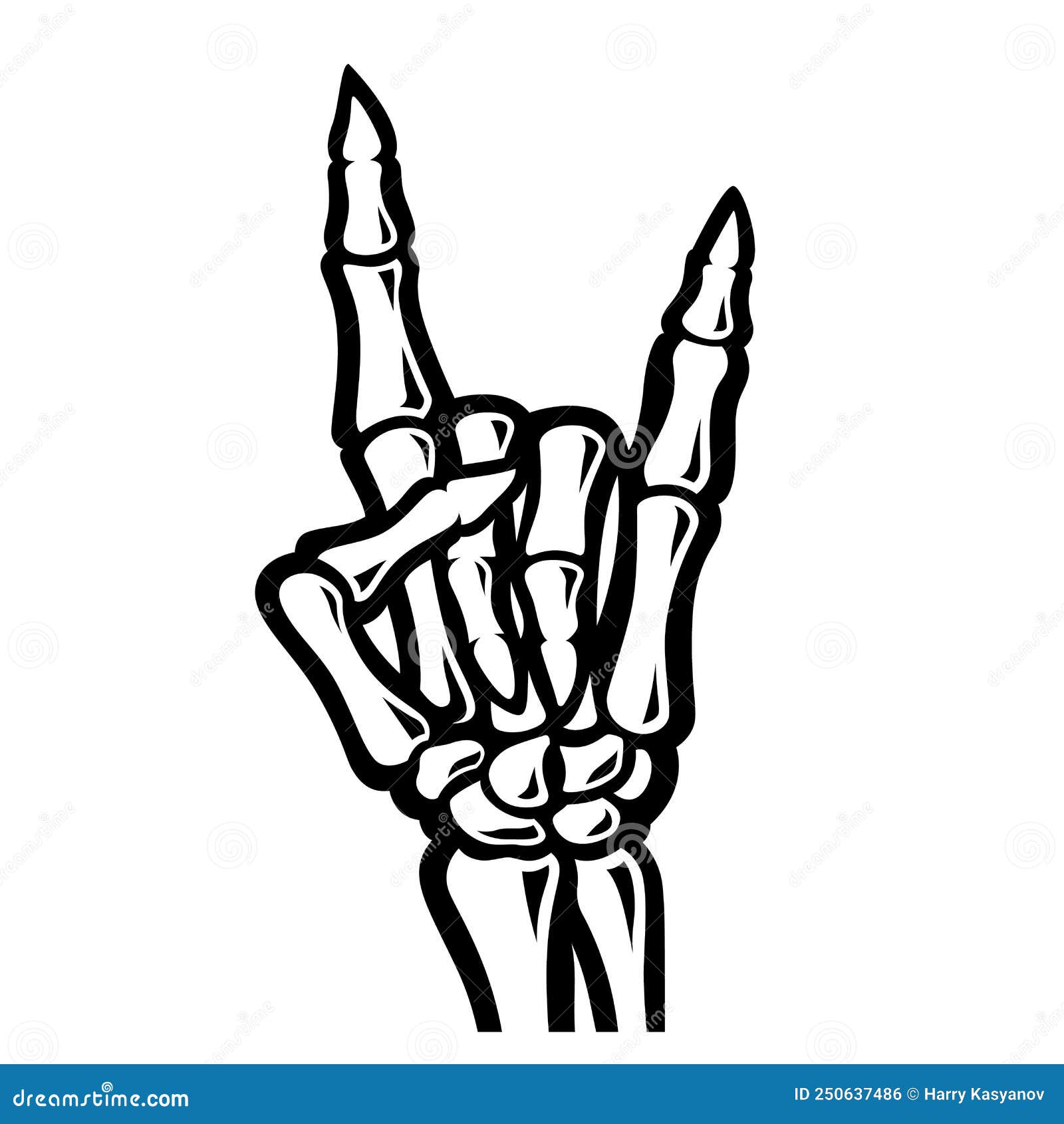 Goat Gesture Line Icon. Protection Against Evil, Rock And Heavy Metal ...