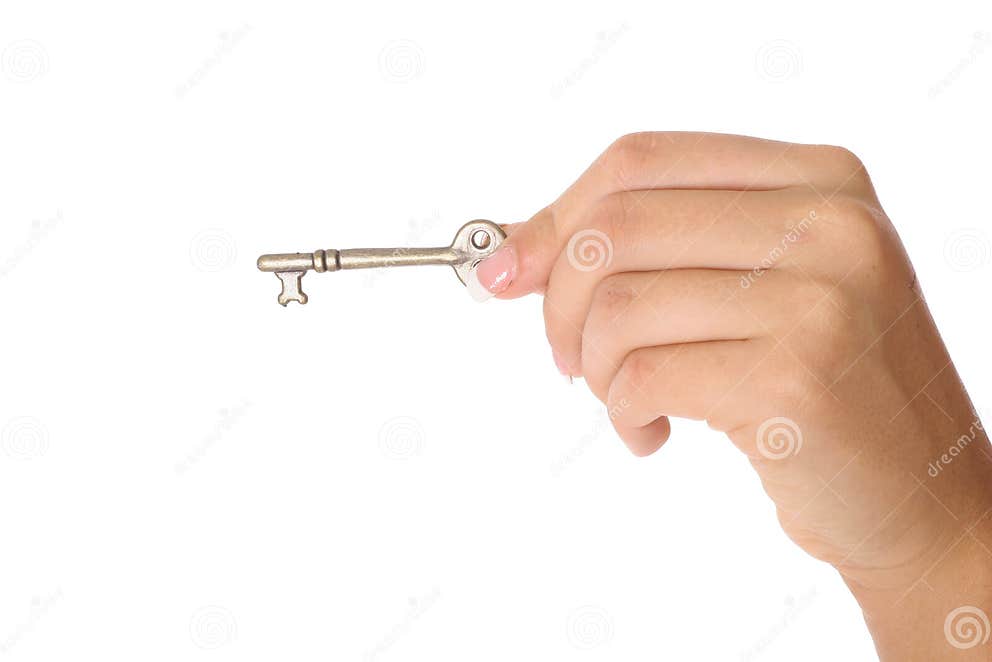 Skelton key in hand stock photo. Image of office, people - 3954272