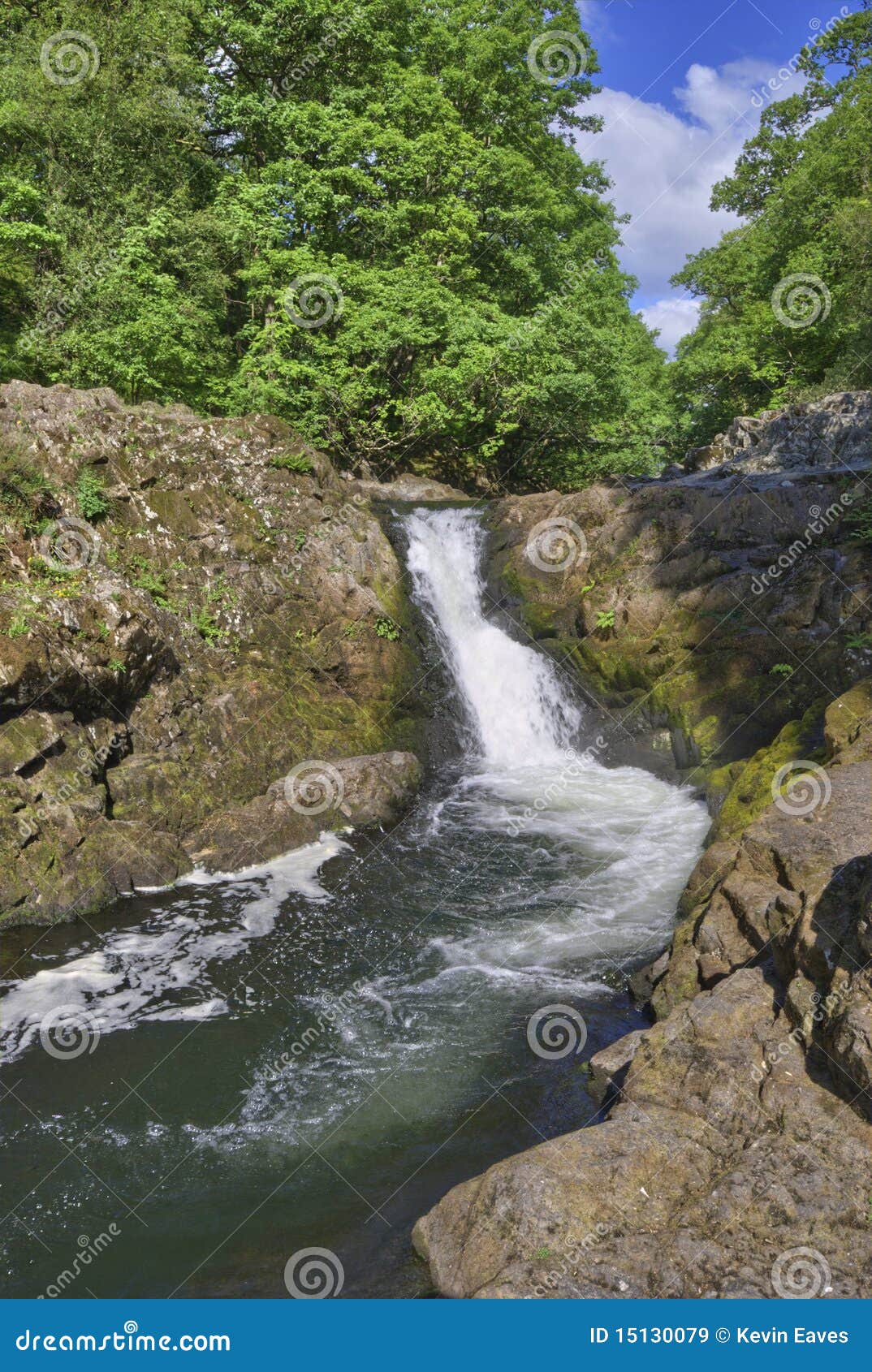Skelwith Force waterfall stock image. Image of national - 15130079