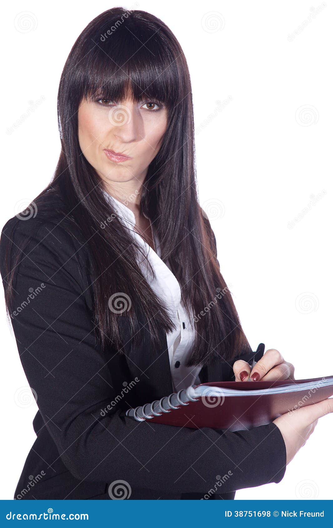 Skeptical business woman stock photo. Image of welldressed - 38751698