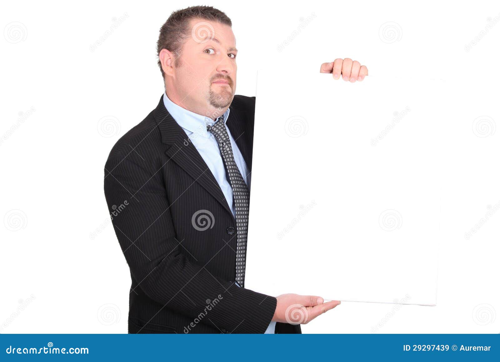 Skeptical businessman stock image. Image of hesitation - 29297439
