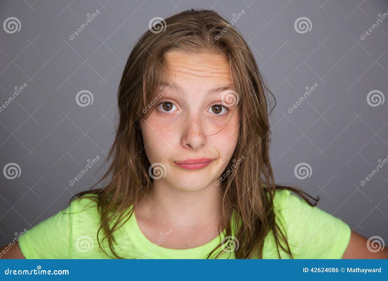 Skeptical kid stock photo. Image of pessimist, model - 42624086