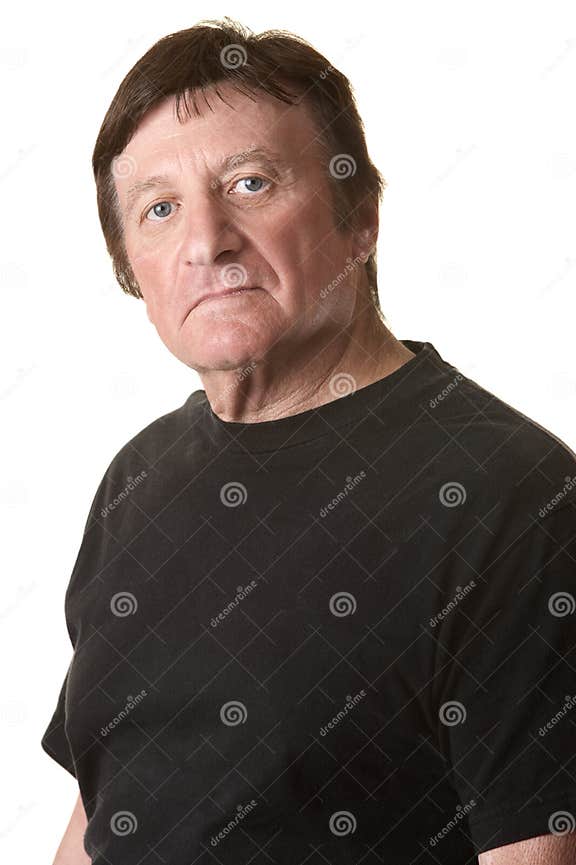 Skeptical Man stock image. Image of tough, hefty, pensive - 21024249