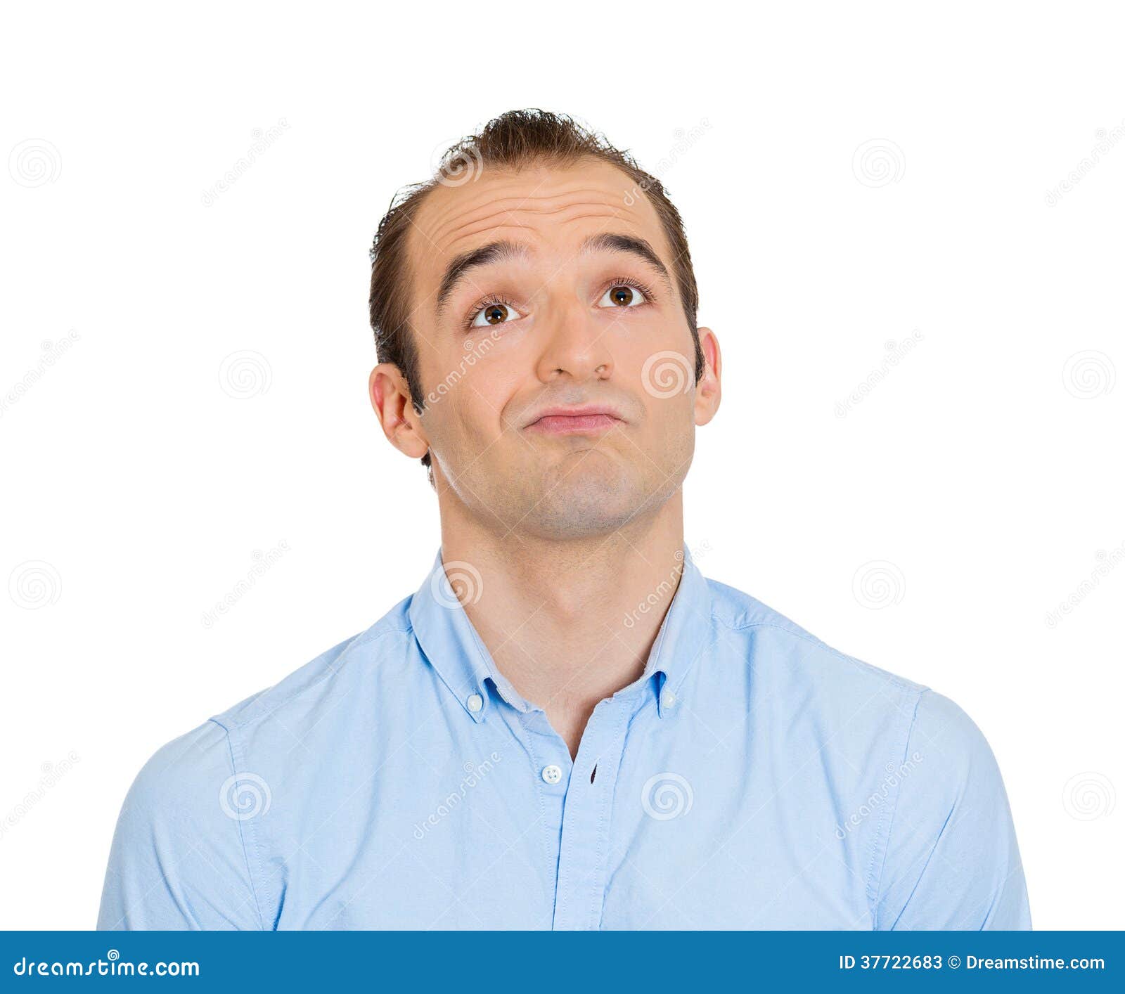 Skeptical man stock image. Image of dilemma, communication - 37722683