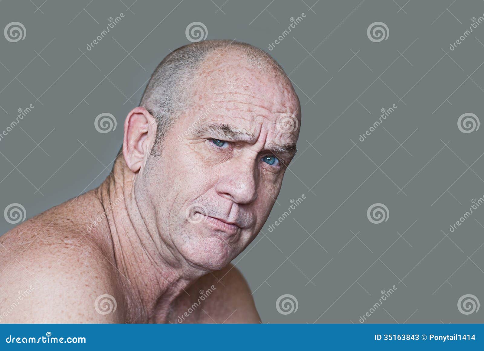 Skeptical Man stock image. Image of disgusted, glance - 35163843