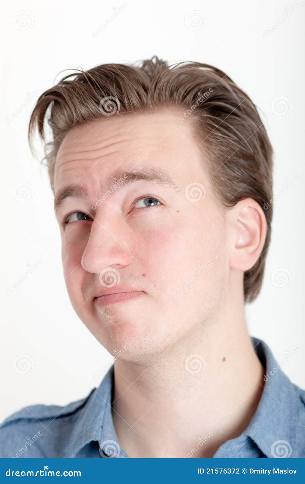 Skeptical reflections stock photo. Image of closeup, adults - 21576372