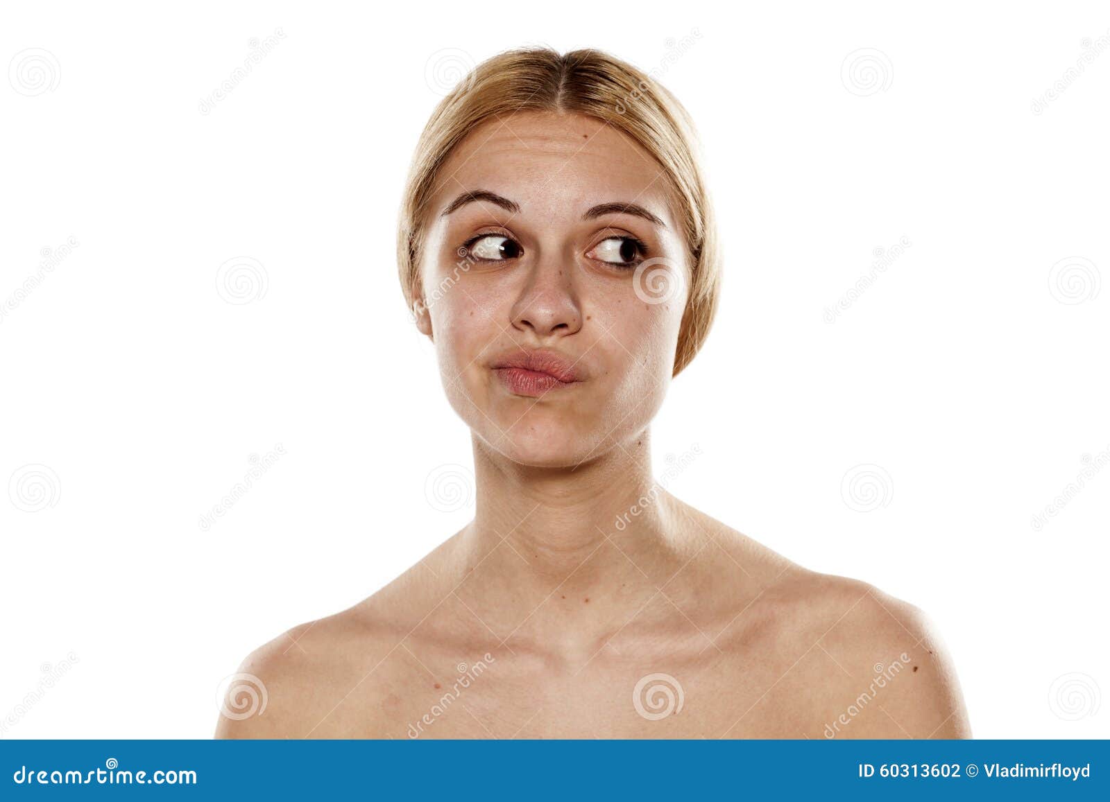 Skeptical woman stock photo. Image of girl, distrust - 60313602